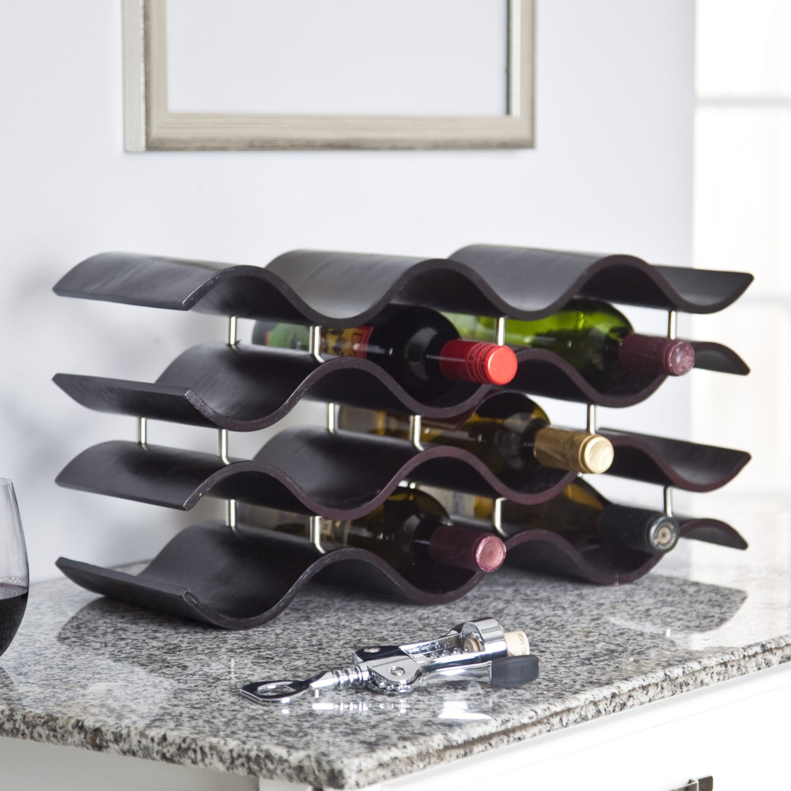 Oenophilia Bali 12-Bottle Wine Rack - Walmart.com