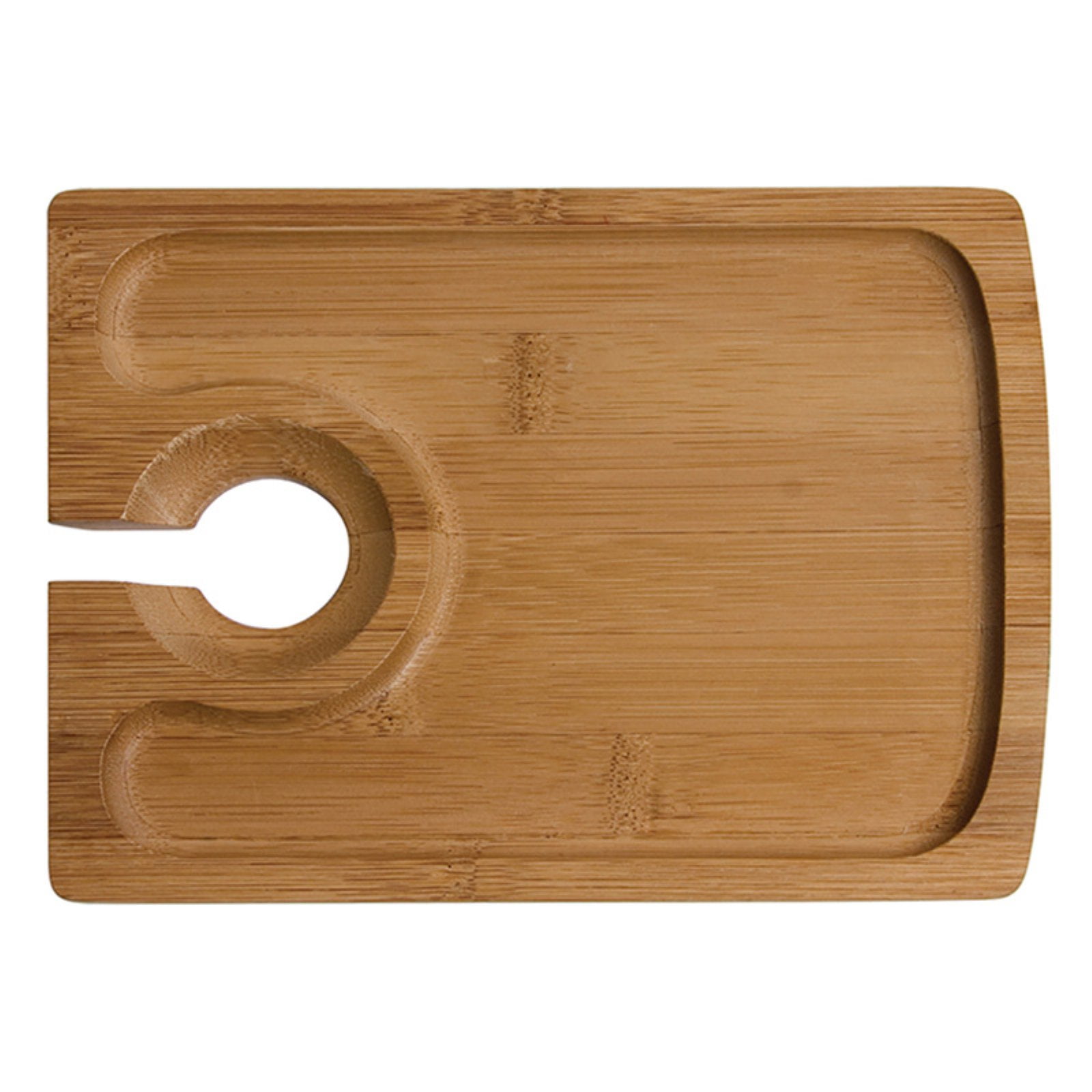 Oenophilia Bamboo Hors Doeuvres Plate - Set of 4, Wooden Entertaining ...