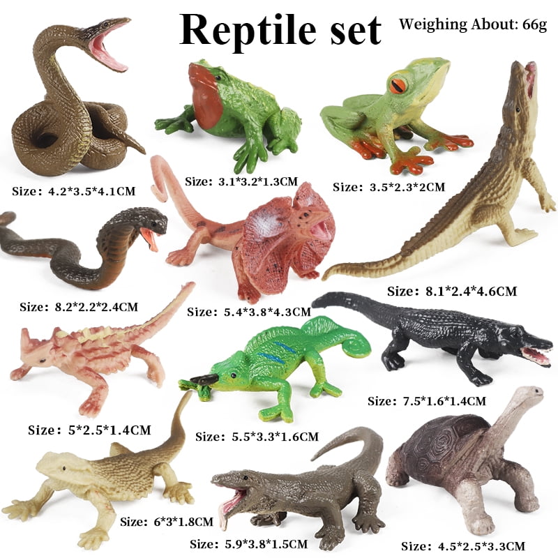 Oenux Montessori Toy Wild Farm Dinosaur Ocean Cat Animals Model Action ...