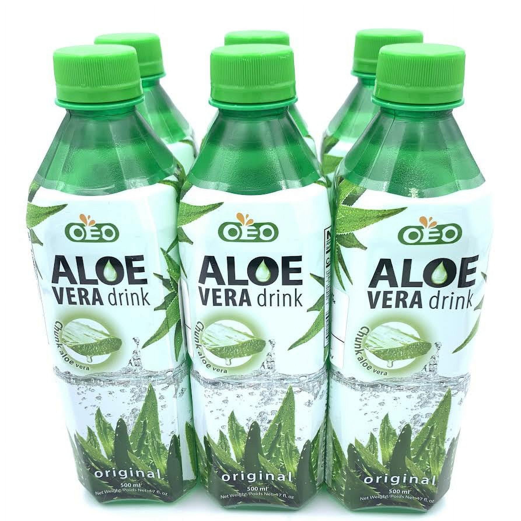 Oeo Aloe Vera Drink - Original Flavor 500mlX6bottle - Walmart.com