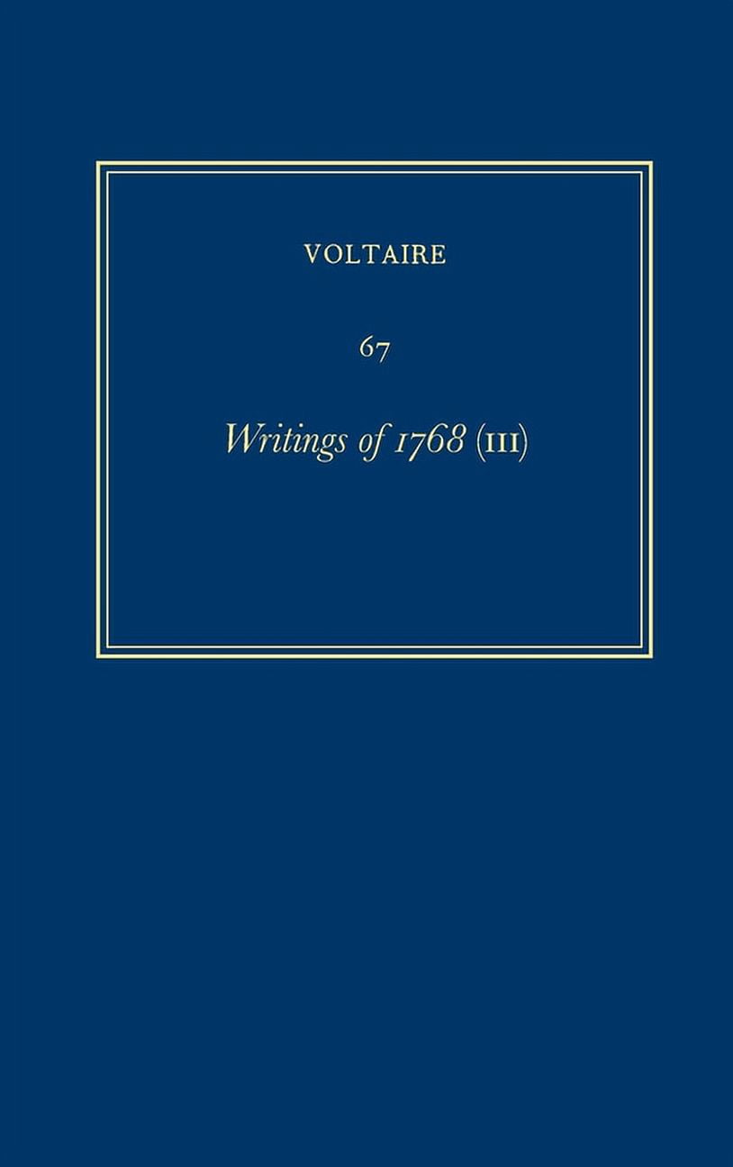 Oeuvres Complètes de Voltaire (Complete Works of Voltaire): Oeuvres ...