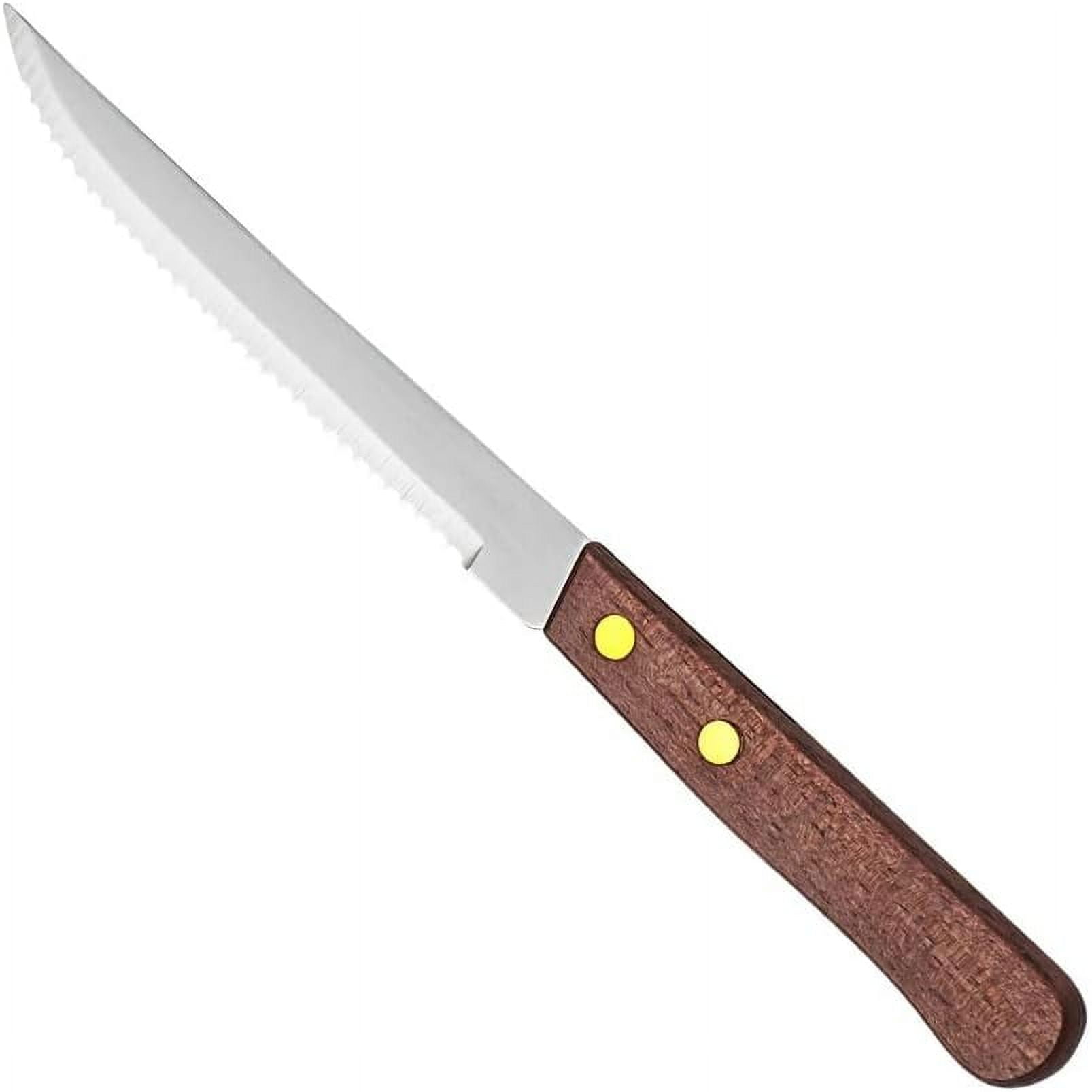 Of 144) Serrated-Edge Pointed-Tip Steak Knives, 4-1/2-Inch Stainless ...