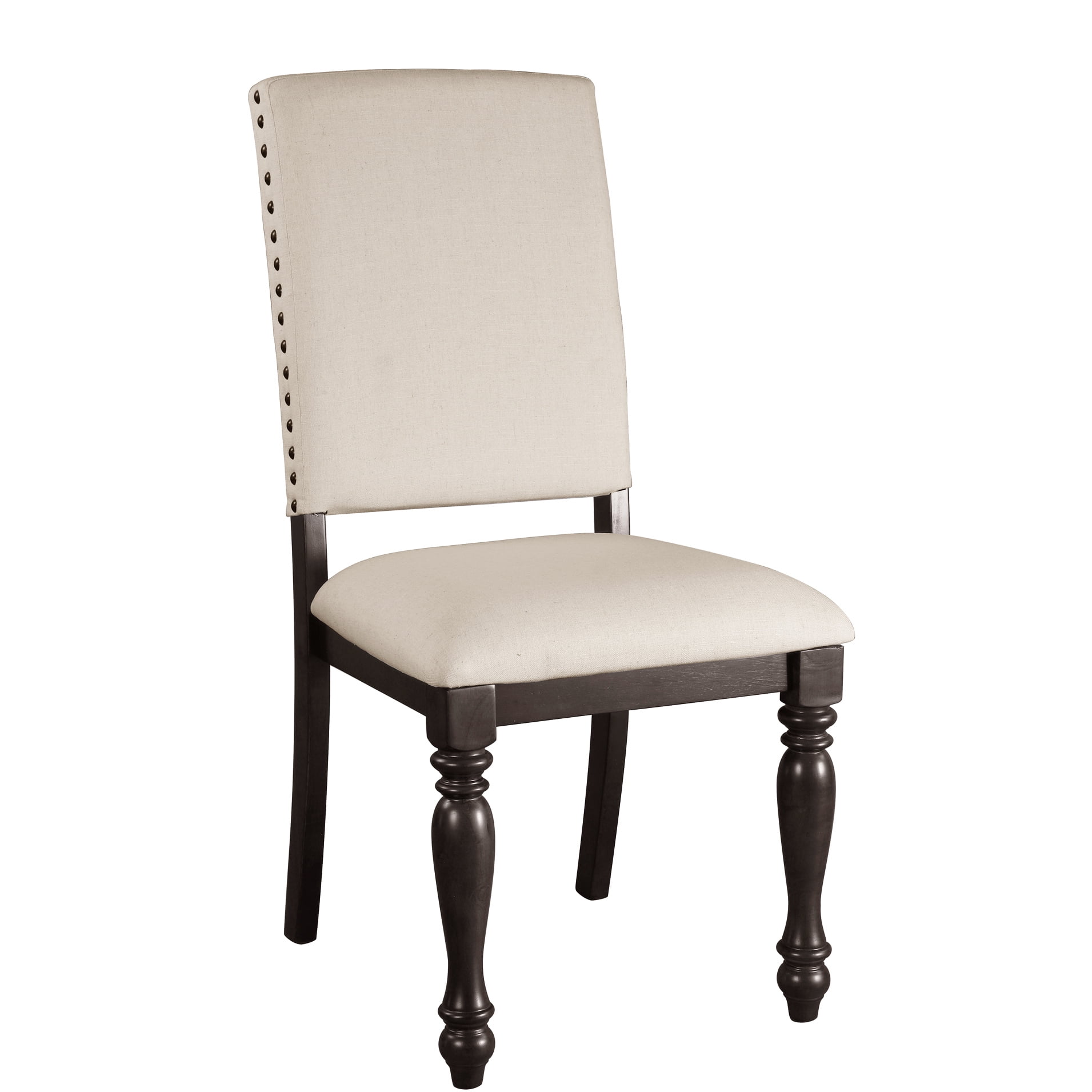 Of 2 Grey Counter Stool - Foam Filled, Upholstered, Metal Base, Chic ...