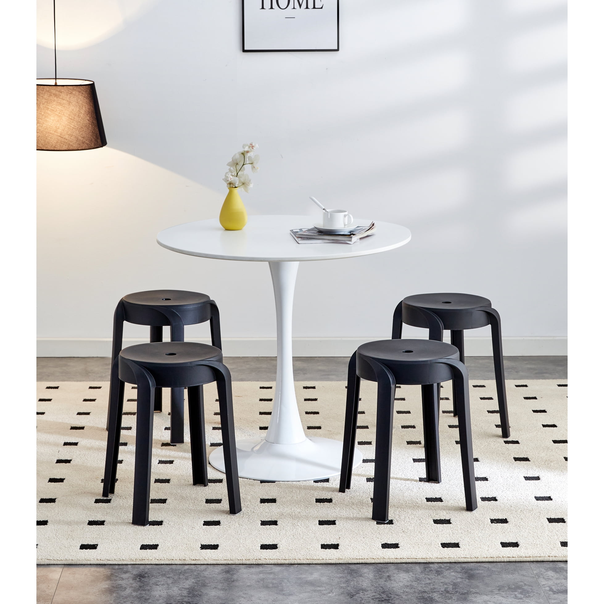 Of 6 Plastic Stools, Scratch-, 11.67" Product Depth, For Long-term Use ...