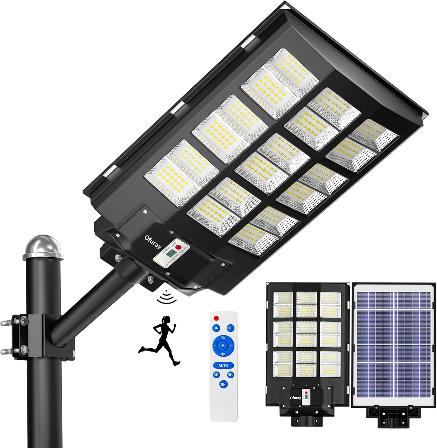 Of-7200W Solar Street Light Outdoor-3000K/4000K/6500K Outdoor Security ...