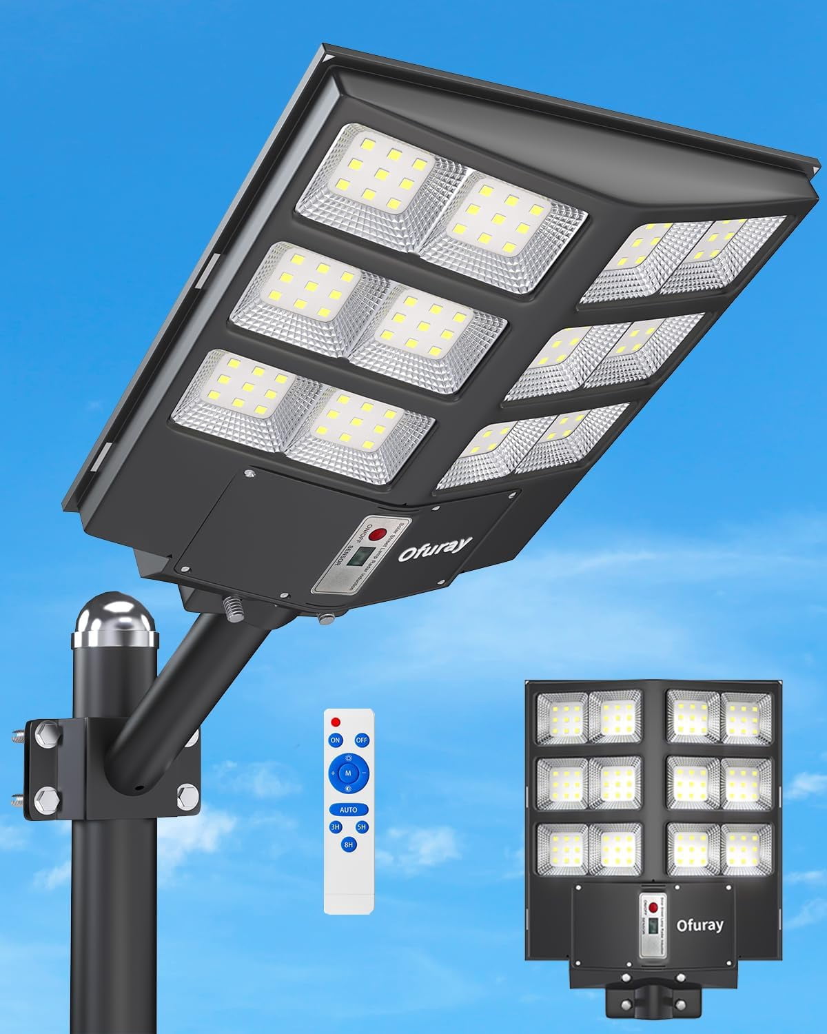 Of-7200W Solar Street Light Outdoor-3000K/4000K/6500K Outdoor Security ...