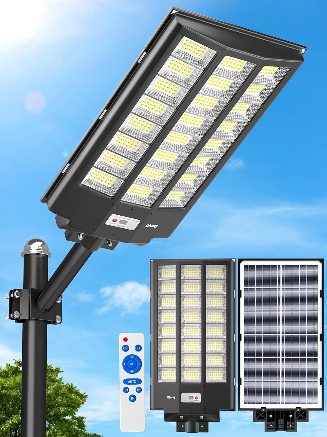 Of-7200W Solar Street Light Outdoor-3000K/4000K/6500K Outdoor Security ...