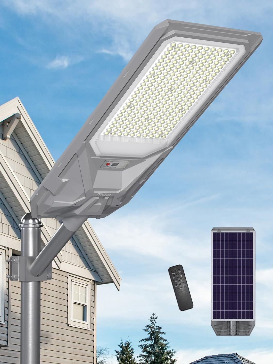 Of-9000W Solar Street Lights Outdoor, Commercial Dusk to Dawn Solar ...