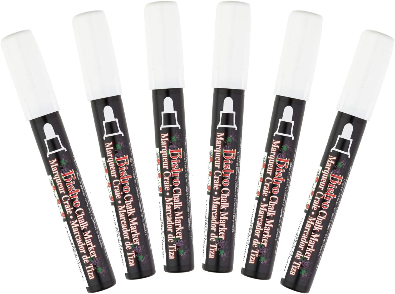 Of America Whie Broad ip Chalk Marker, 6 Piece - Walmart.com