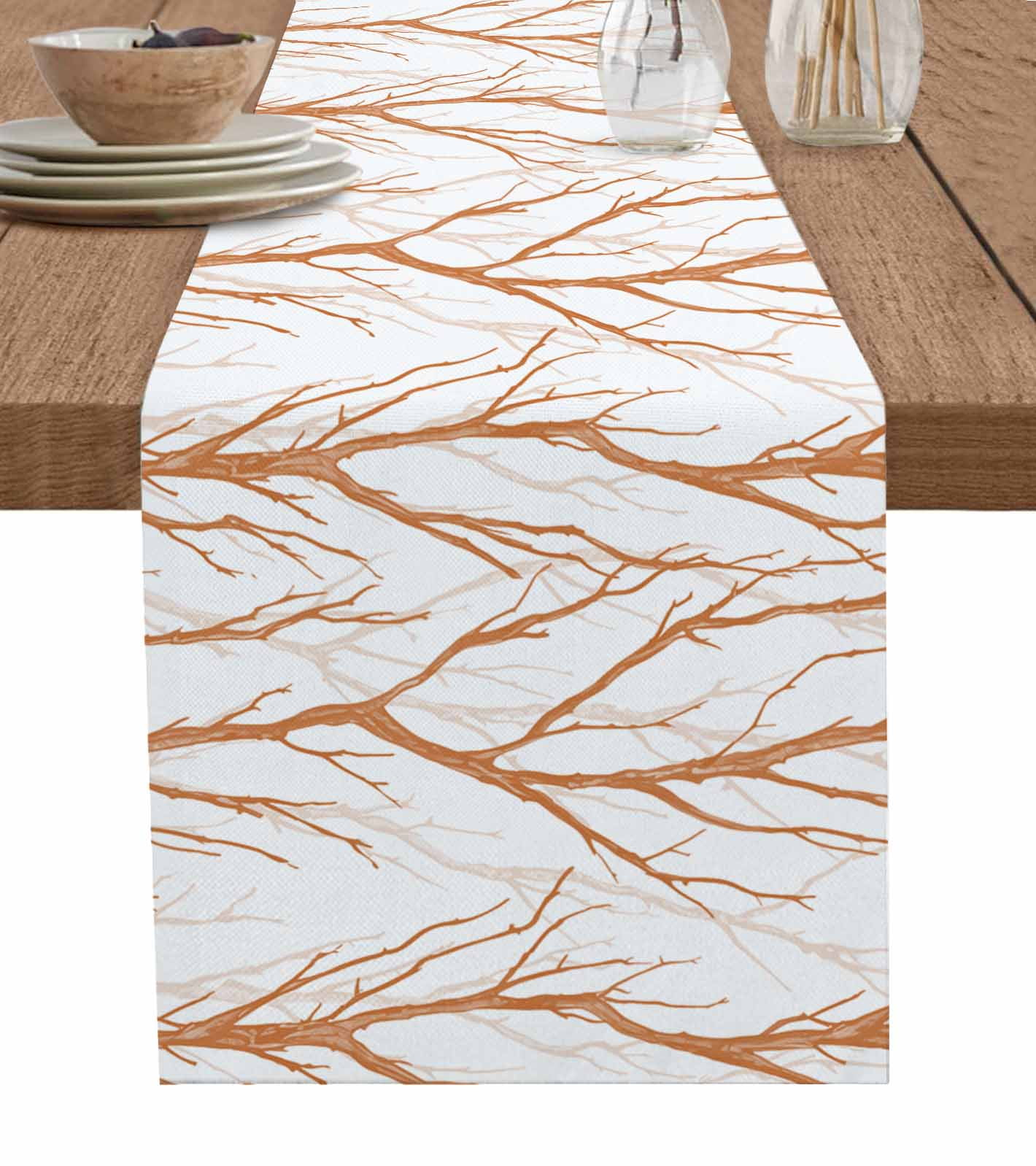 Of Branch Birds And Animals Table Runner ration Home r Dinner Table ...