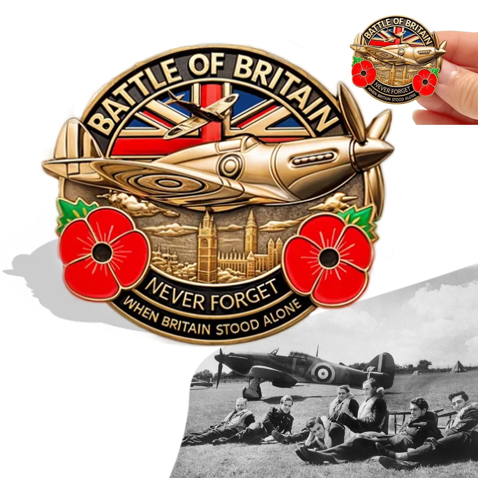 Of Britain Commemorative Badge A To The 1940 2024 Of Britain Never ...