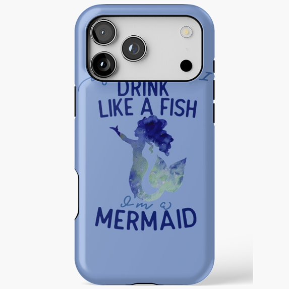 Of Course I Drink Like A Fish Quote iPhone Case 17 through 11 Pro Max ...