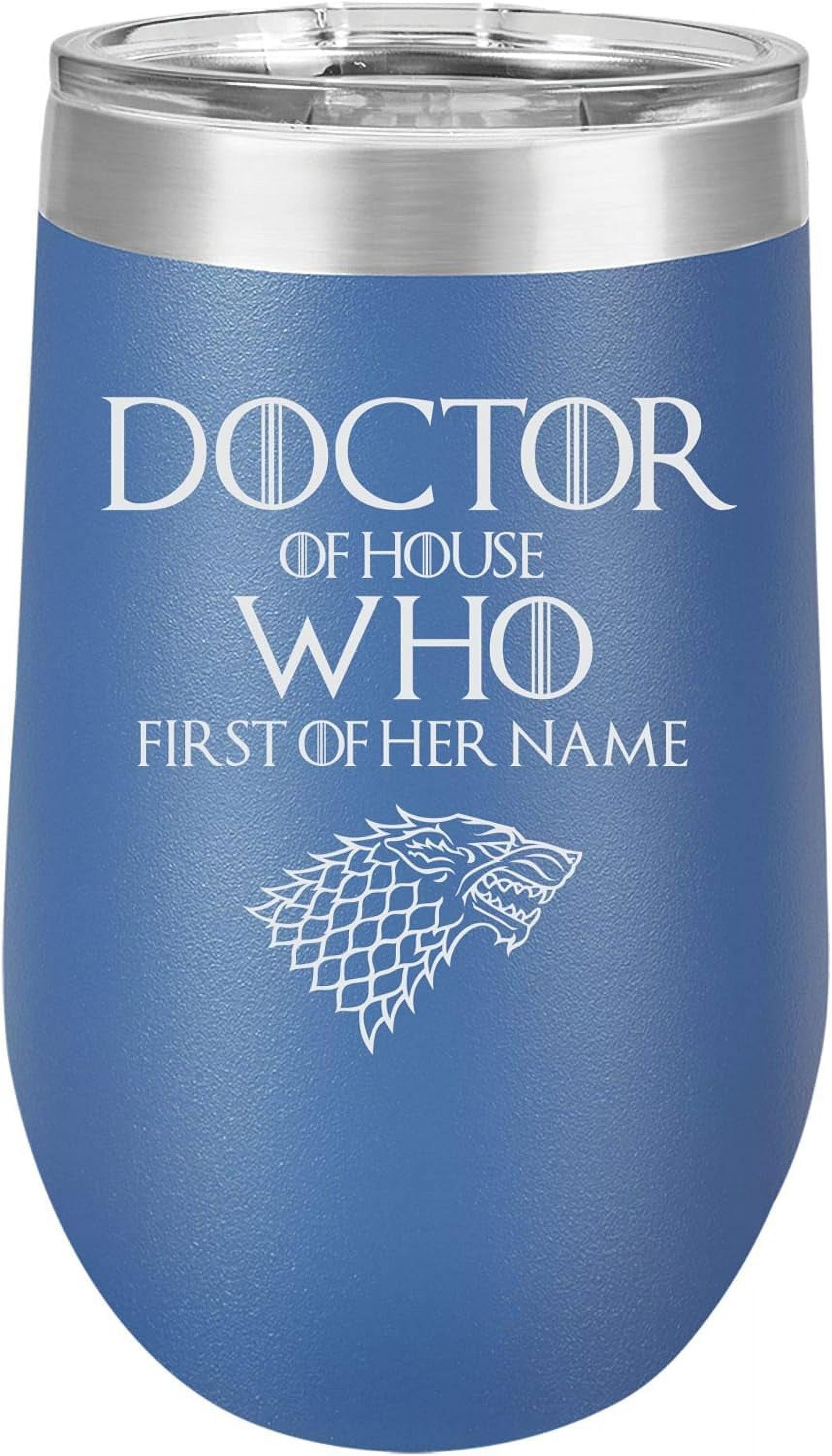 of House Who, First of Her Name" Funny TV Design Engraved Large ...