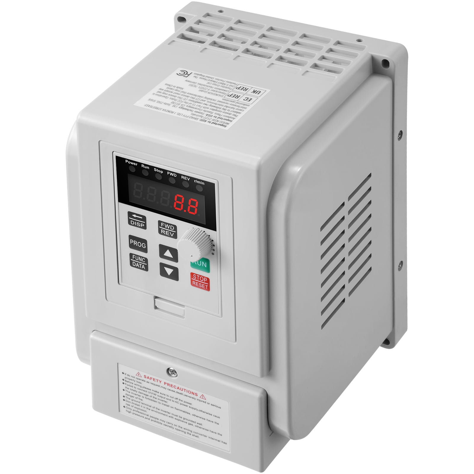 SKYSHALO VFD 4KW，18A，5HP Variable Frequency Drive for 3-Phase Motor ...
