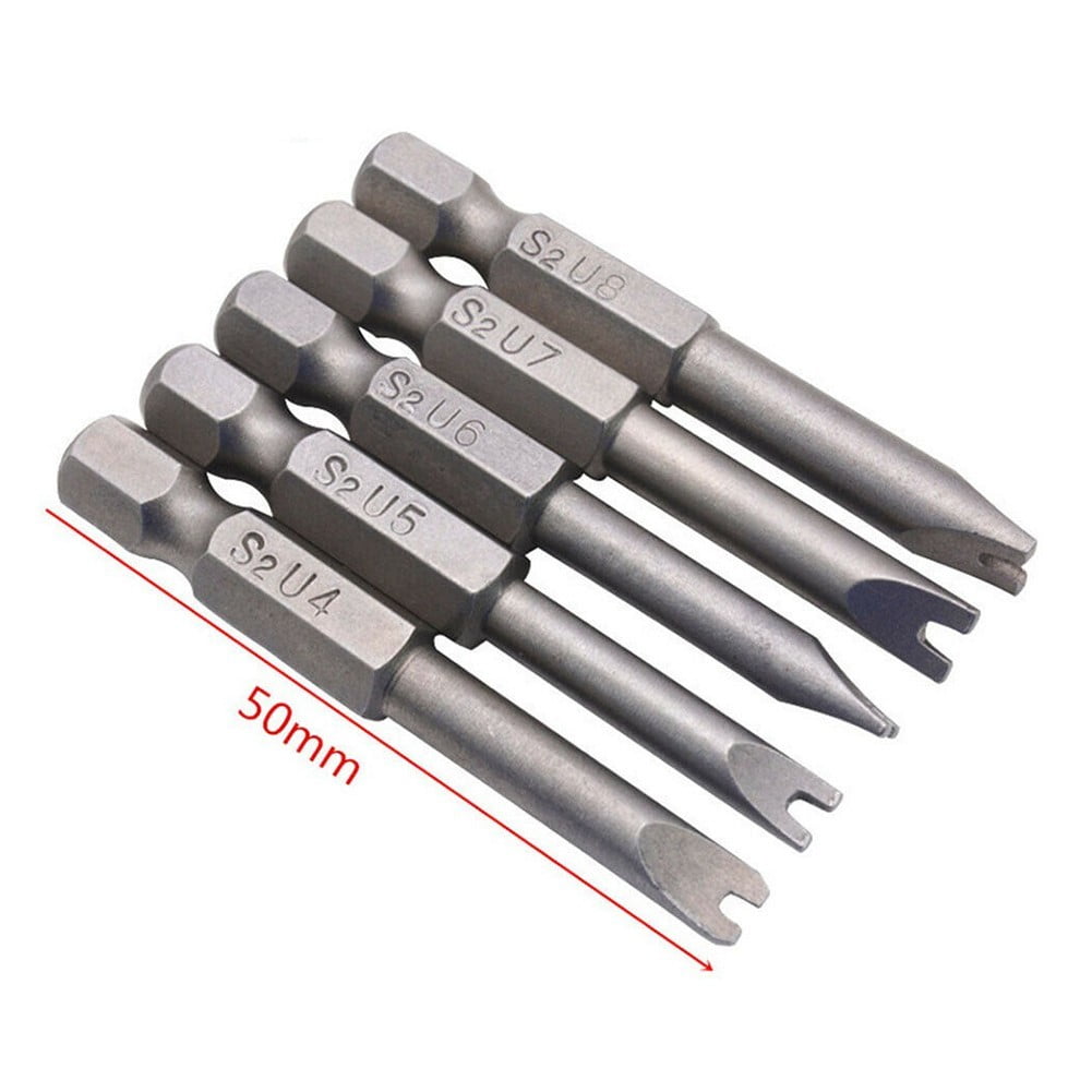 Ofenier Magnetic U Shape Screwdriver Bit Set, 50mm, Alloy Steel, 5 ...
