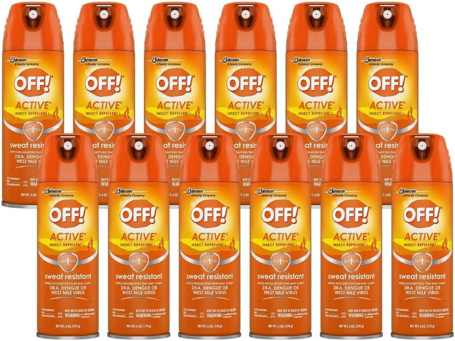 Off! Active Insect Repellent, Sweat Resistant 6 oz (Pack of 12 ...