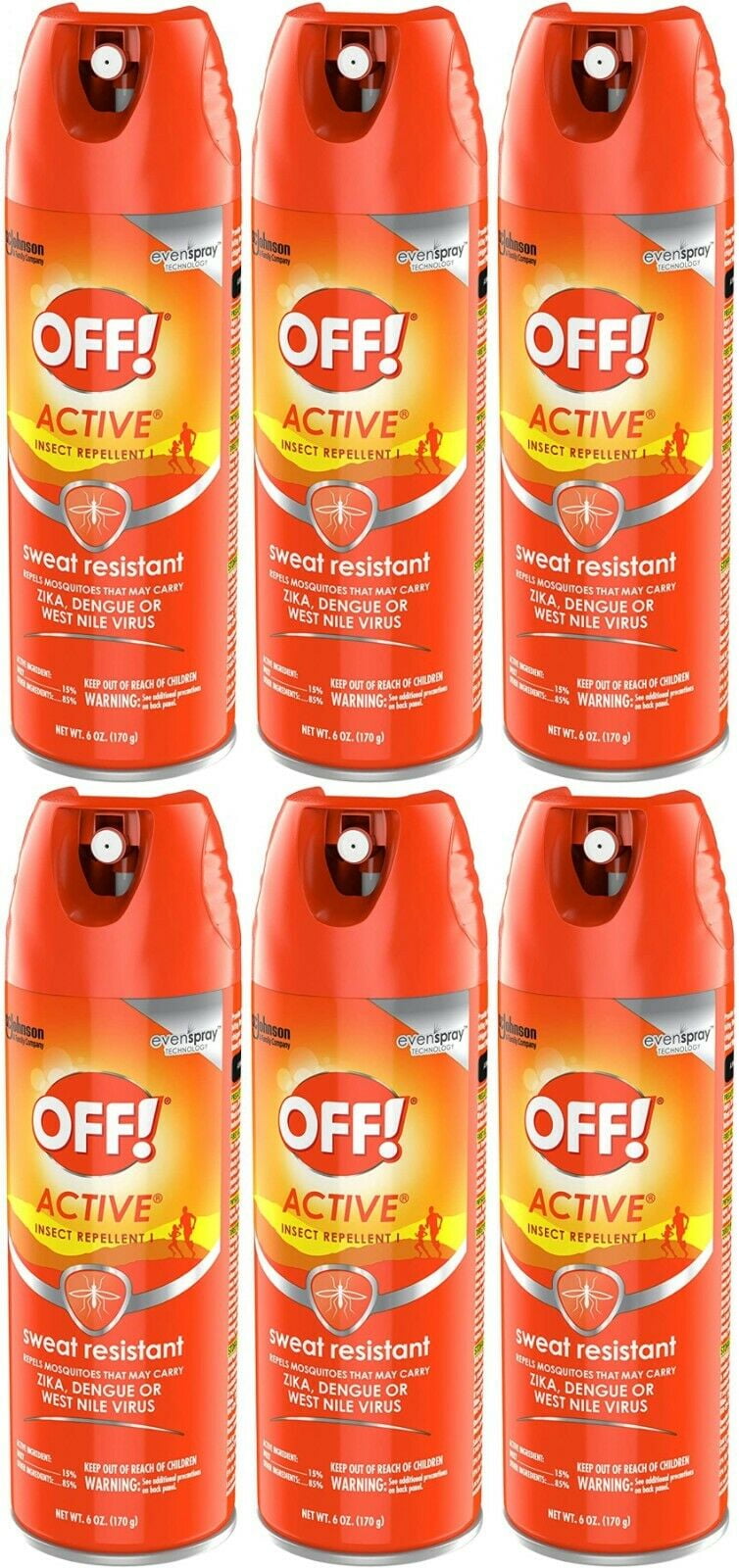 Off Active Aerosol Insect Repellent, Sweat Resistant Bug & Mosquito ...