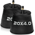 20x4in Fat Tire Bike Inner Tube Pack of 2 with Schrader Valve for ...