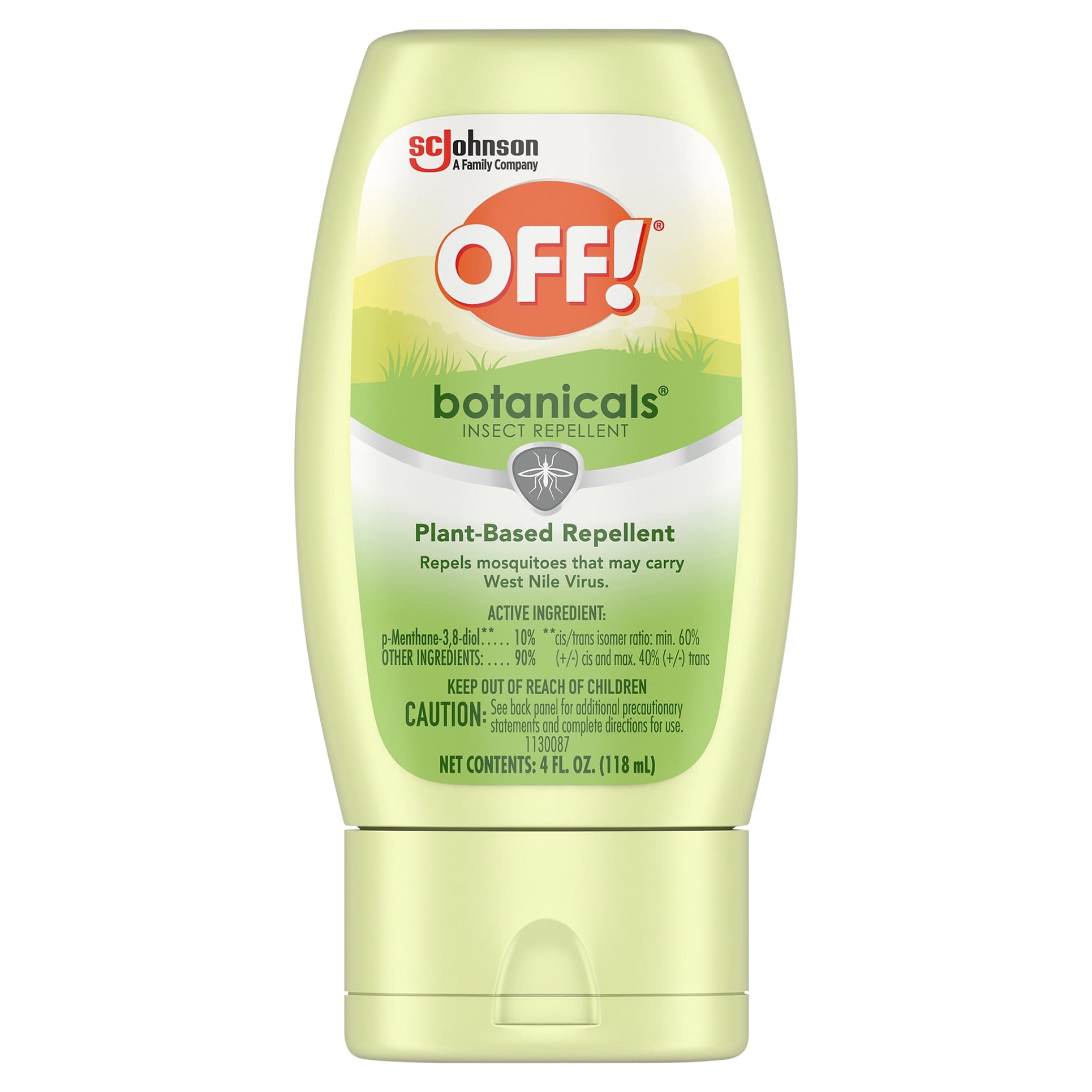 OFF! Botanicals Natural Body Insect Repellent Lotion, Unscented & Plant ...