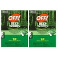 OFF! Deep Woods Insect Repellent Wipes 12 Towelettes 2pk - Walmart.com