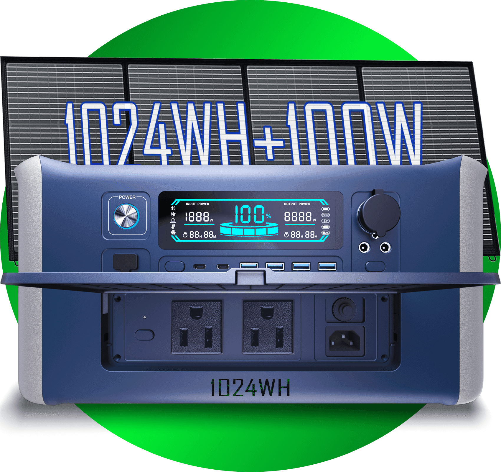 Off-Grid Living Must-Have: Solar-Powered Energy Storage System (1000W ...