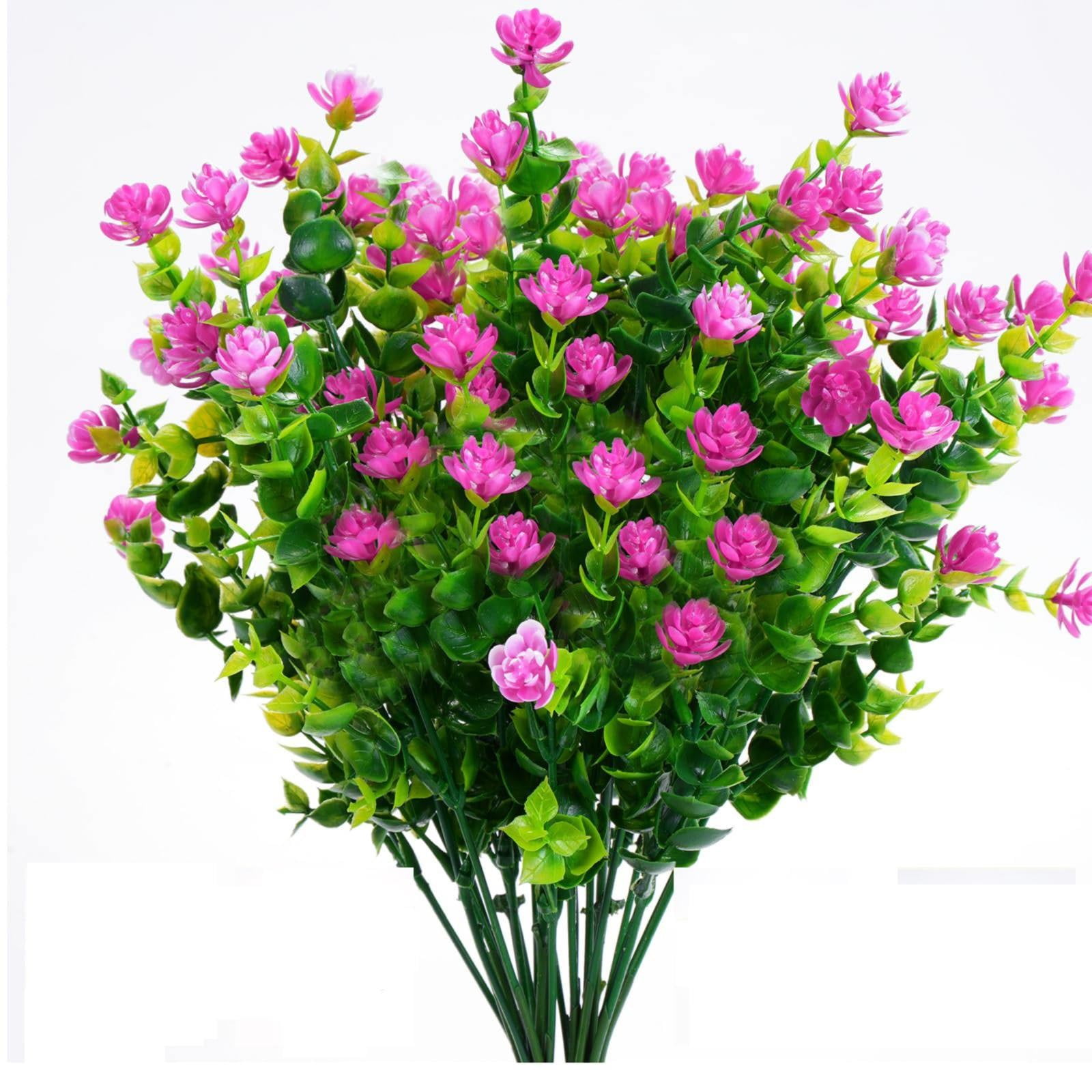 ⚡ Off Promotions! Jiiey Fake Plants 6 Camellias Roses Plastic ...