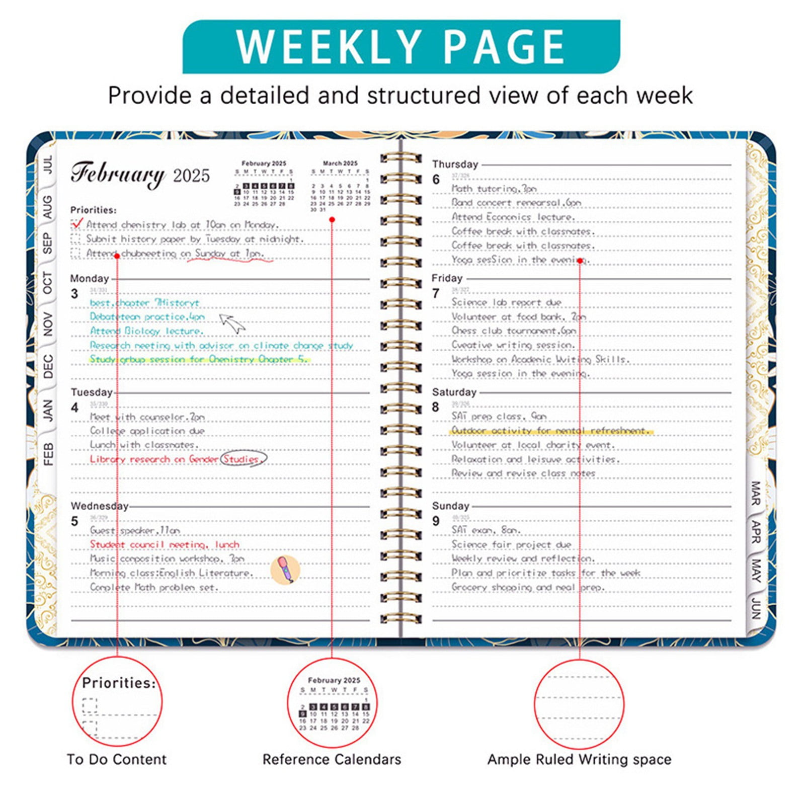 Off Promotions! The Notebook School Supplies, Tabs Daily Organizer ...