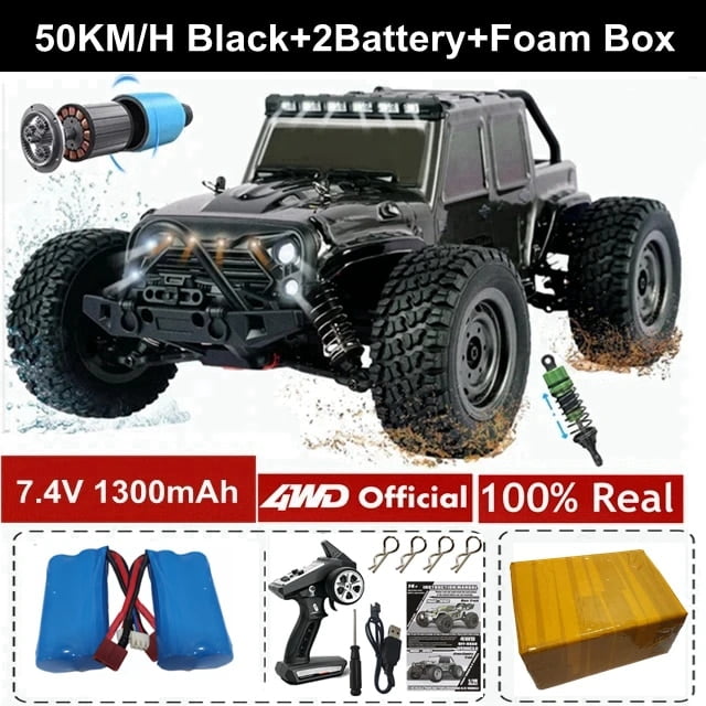 Off Road 4x4 Super Brushless RC Car 80KM or 50KM/H High Speed Monster ...
