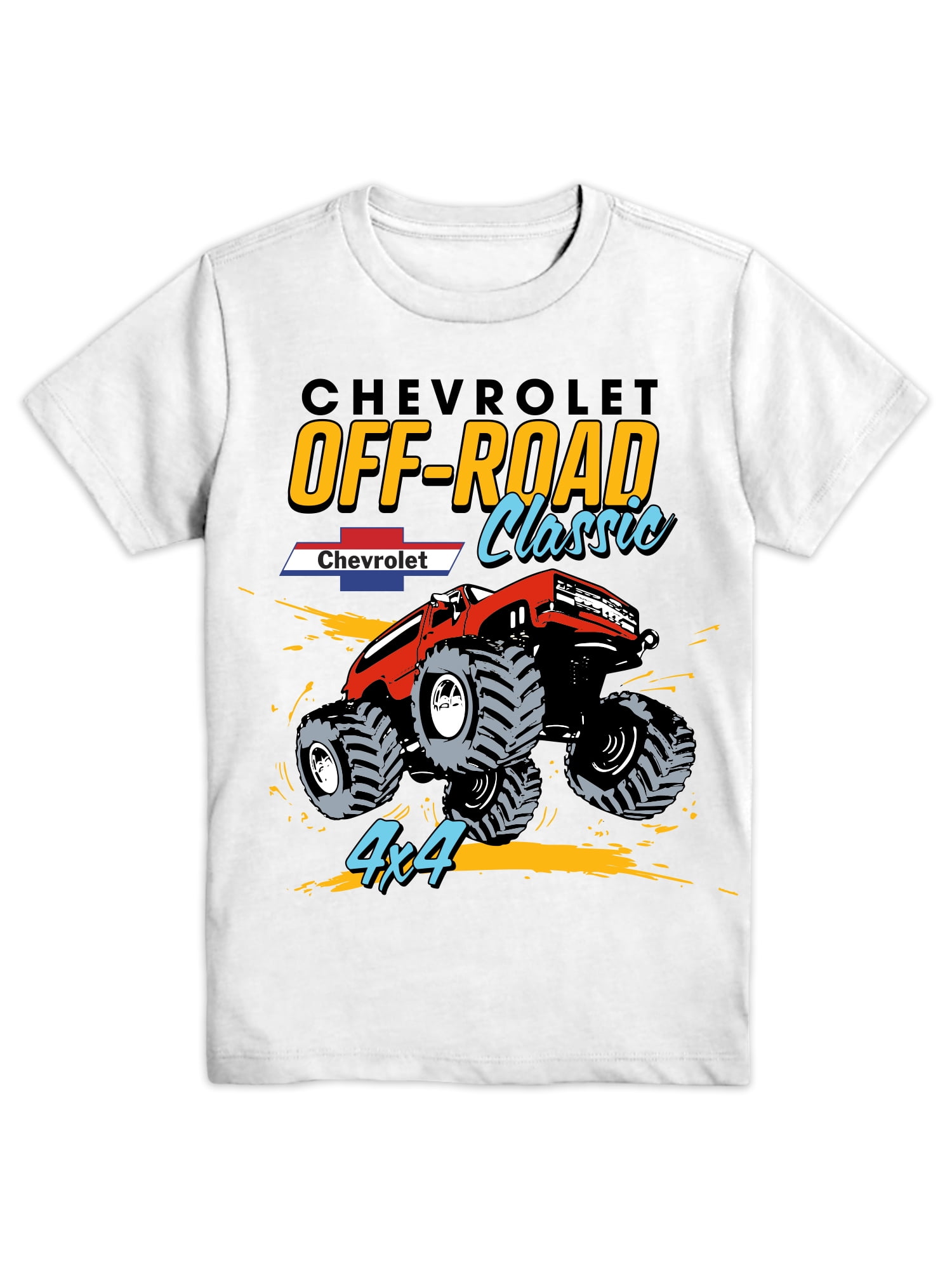 Off Road Chevy, Boys Graphic Crew Neck Short Sleeve T-Shirt, Sizes XS ...