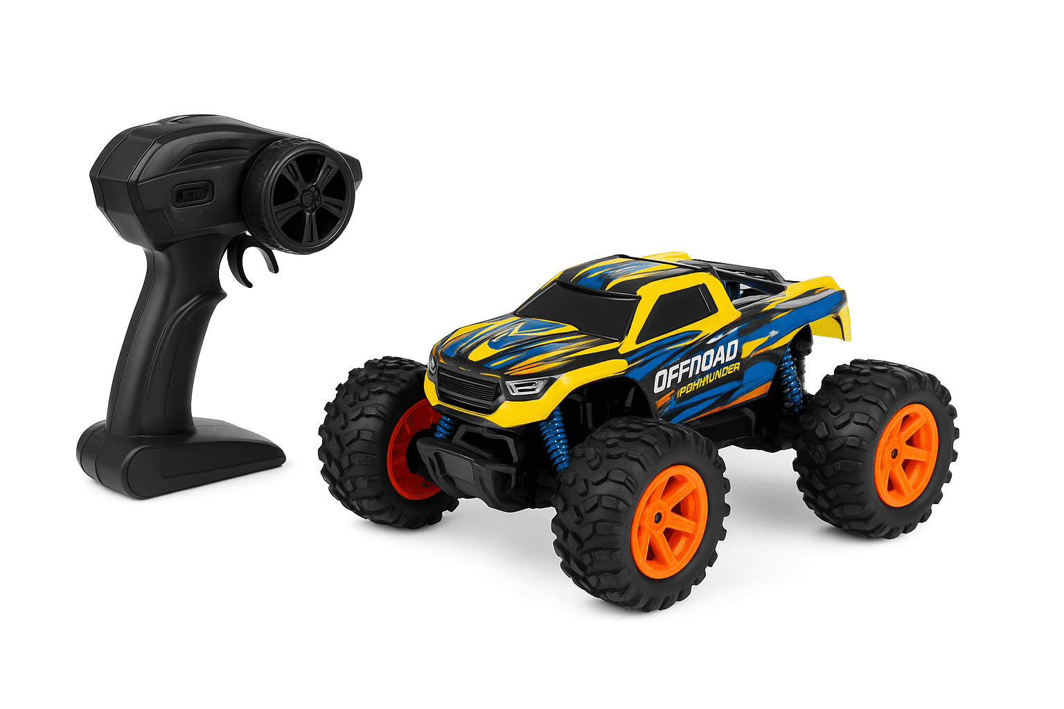 Off-Road Commander RC Truck – 1:18 Scale, 2.4GHz Remote Control Monster ...