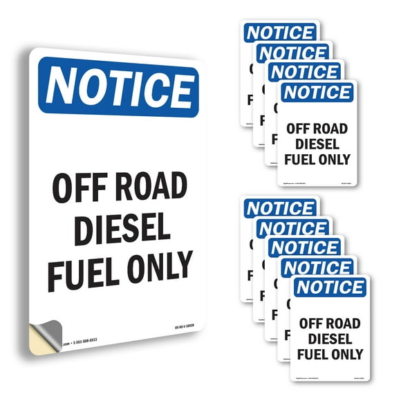 Diesel Fuel Only Stickers