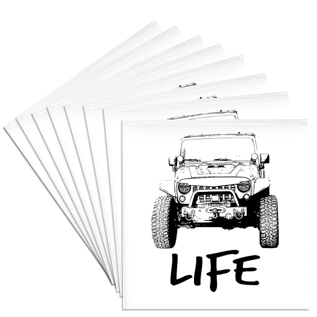 3drose, Off Road Life with a Stamped Sports Utility Vehicle., Set of 8 ...