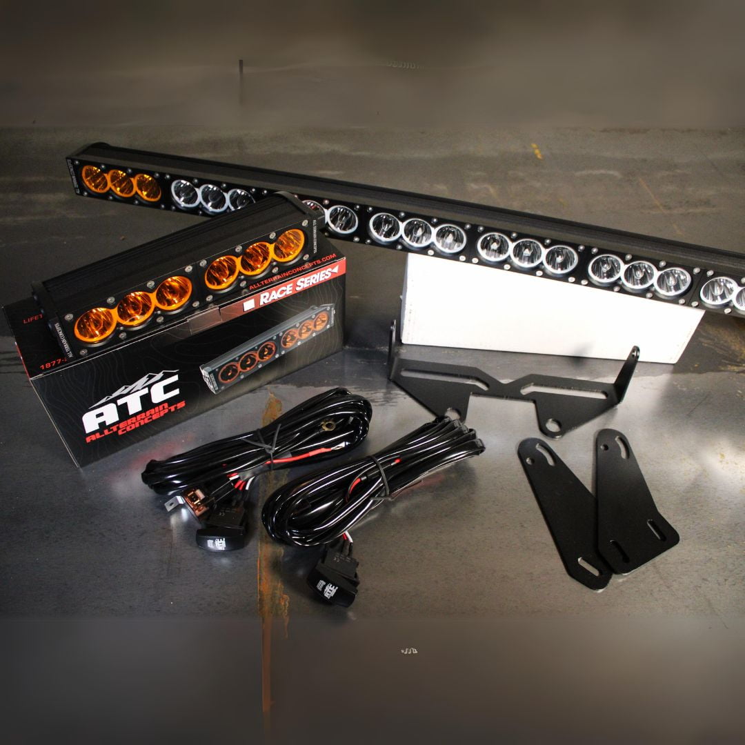 Off-Road Light Kit for Maverick R: includes light bars, harnesses and ...