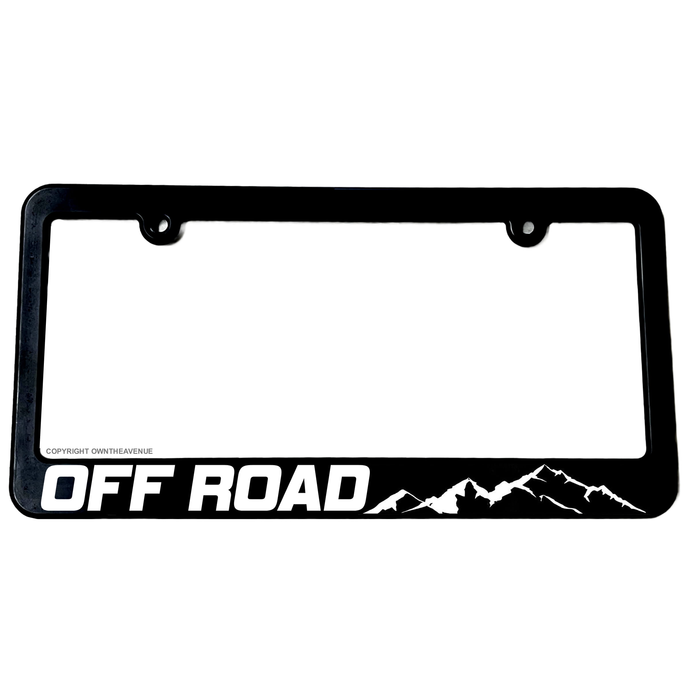 Off Road Mountains Nature Hiking Camping Slim Style License Plate Frame ...
