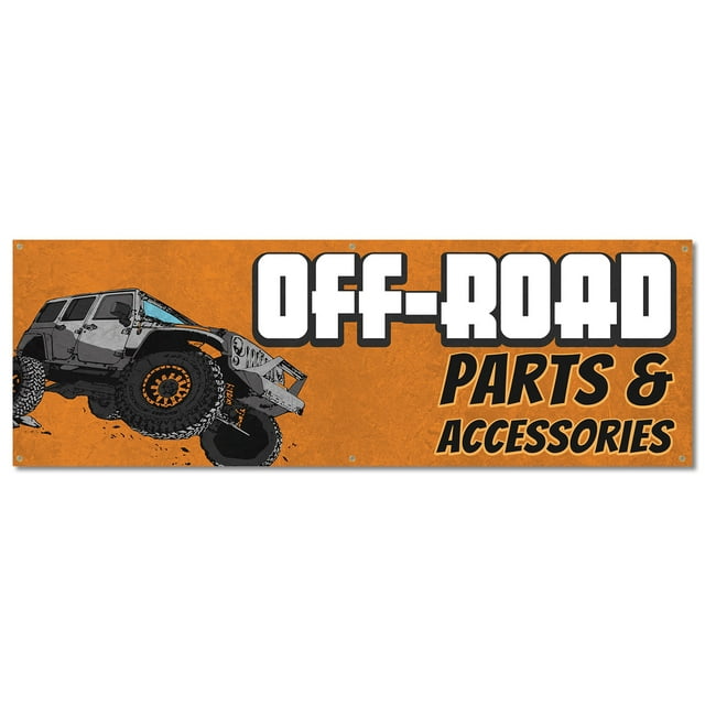 Off-Road Parts | 24" X 72" Banner | Outdoor Vinyl Sign With Grommets ...