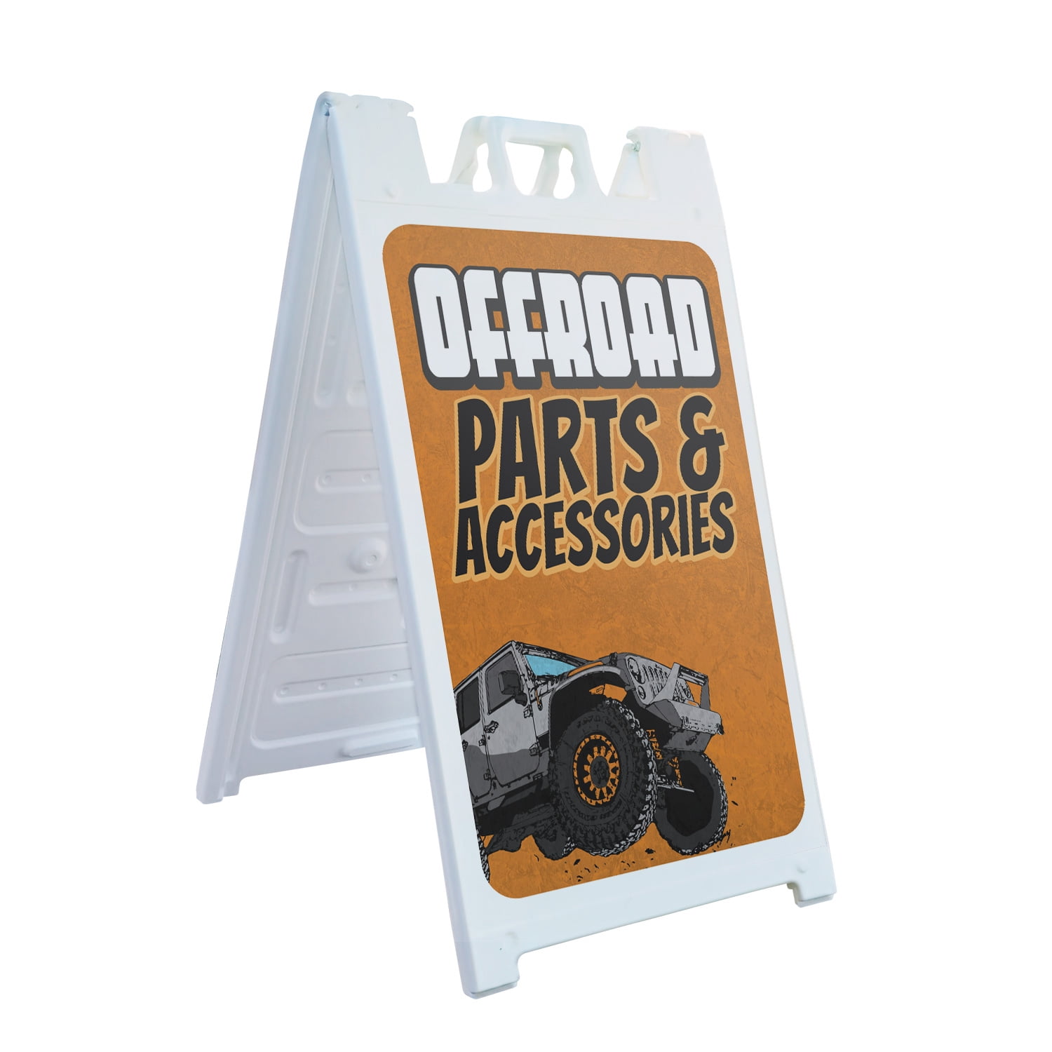 Off-Road Parts 24" x 36" Double Sided A-Frame Sidewalk Sign, Includes 2 ...