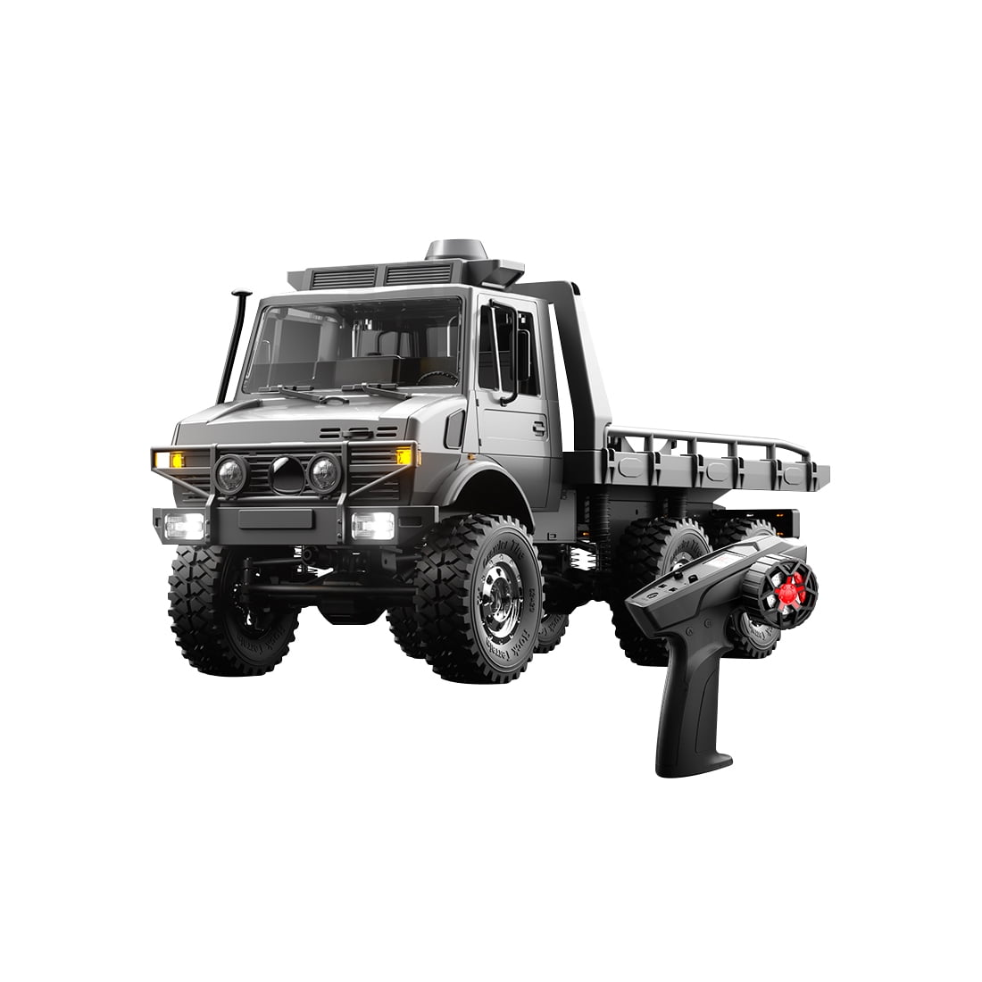 Off-Road RC Truck, 1/18 Scale 2.4G 6WD All-Terrain 15KM/H RC Emergency ...