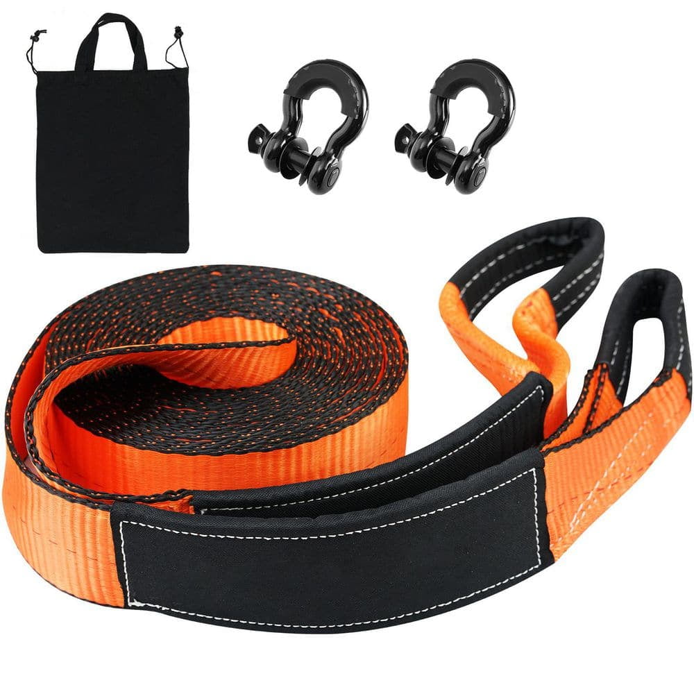 Off-Road Recovery Kit, 0.25 ft. x 30 ft. Heavy Duty Winch Recovery Kit ...
