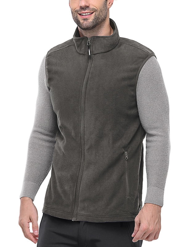 Off Road Ventures Men's Lightweight Fleece Vest Running Softshell ...
