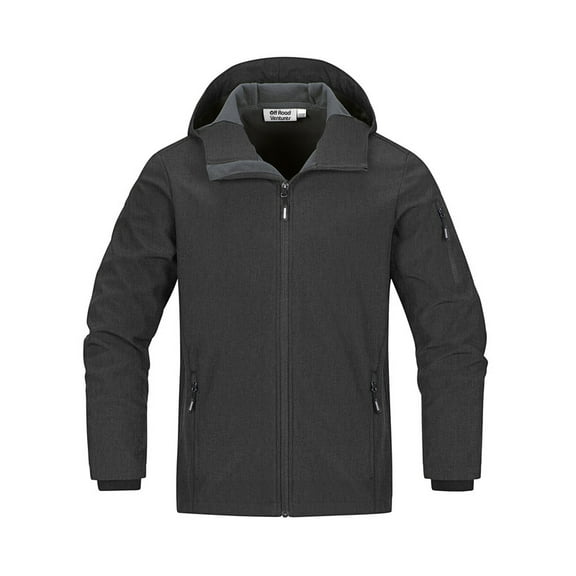 Alkepwun Jacket for Men Softshell Solid Color Zipper Jacket with ...