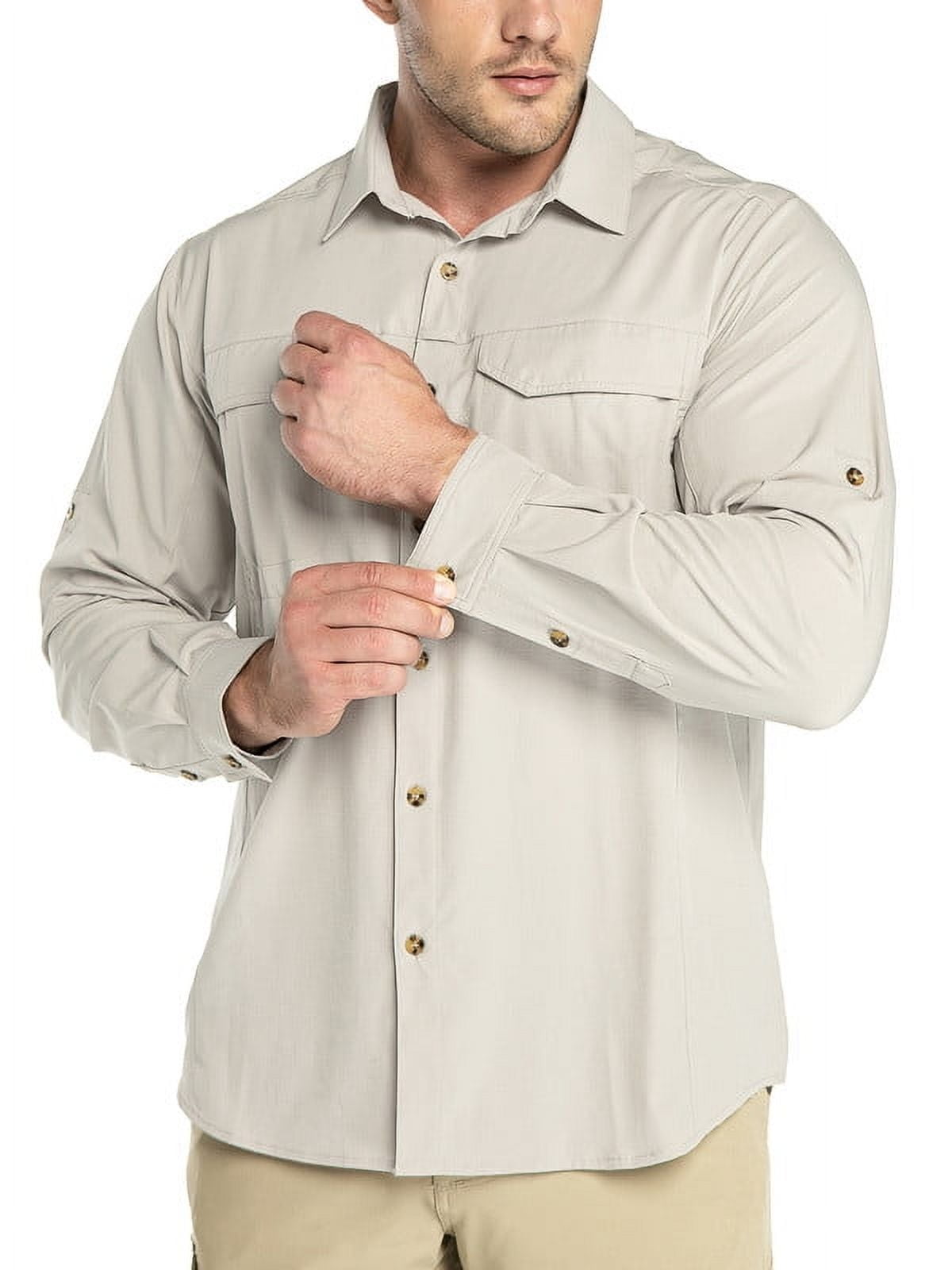 Off Road Ventures Mens Long Sleeve Safari Shirt Upf 50 Sun Protection ...
