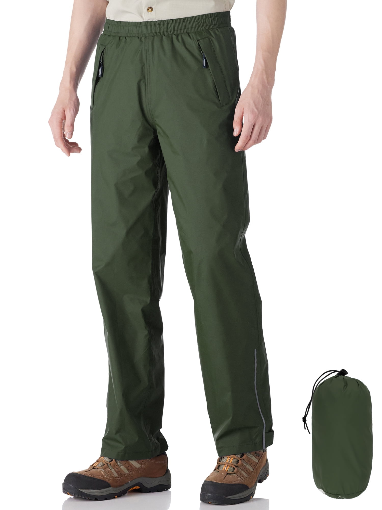 Off Road Ventures Mens Rain Pants Waterproof Windbreaker Lightweight ...