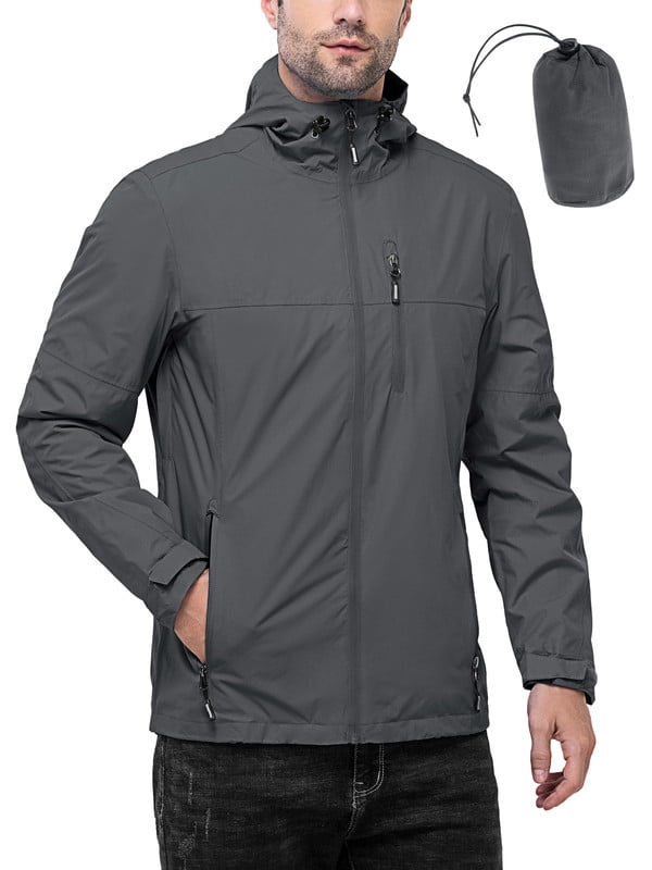 Off Road Ventures Men's Waterproof Rain Jackets Packable Lightweight ...