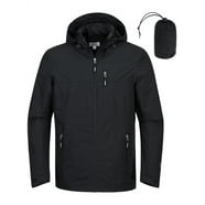 BADHUB Mens Rain Jacket Raincoat Windbreaker Running Waterproof ...