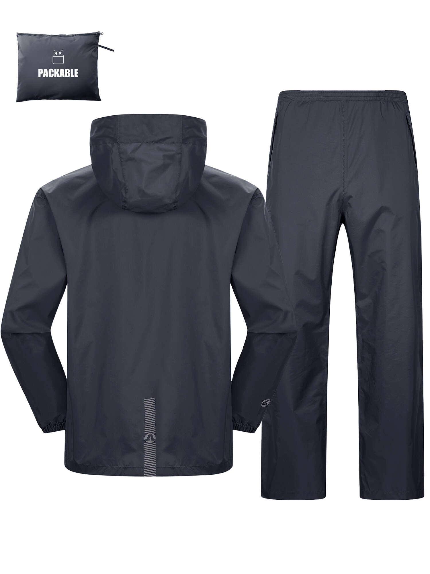 Off Road Ventures Mens Waterproof Rain Suit Lightweight Packable ...