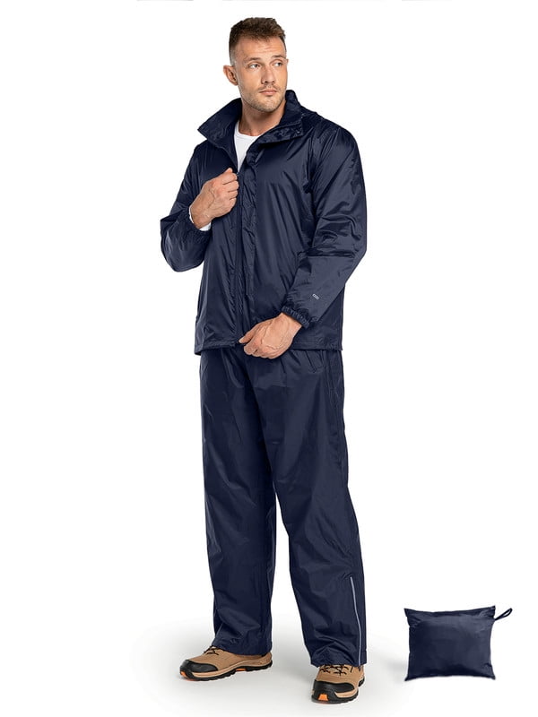 Off Road Ventures Rain Suits for Men Waterproof Breathable Packable ...