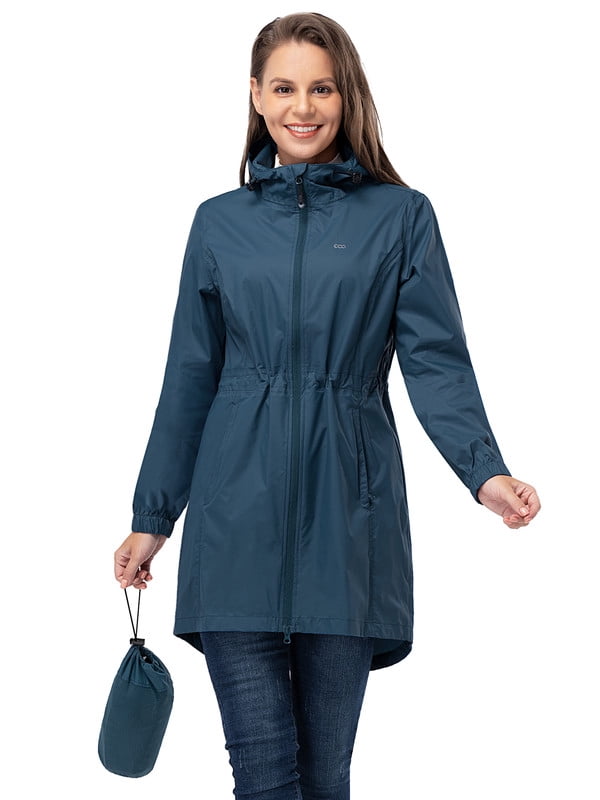 Off Road Ventures Women Lightweight Rain Jacket Waterproof with Hood ...