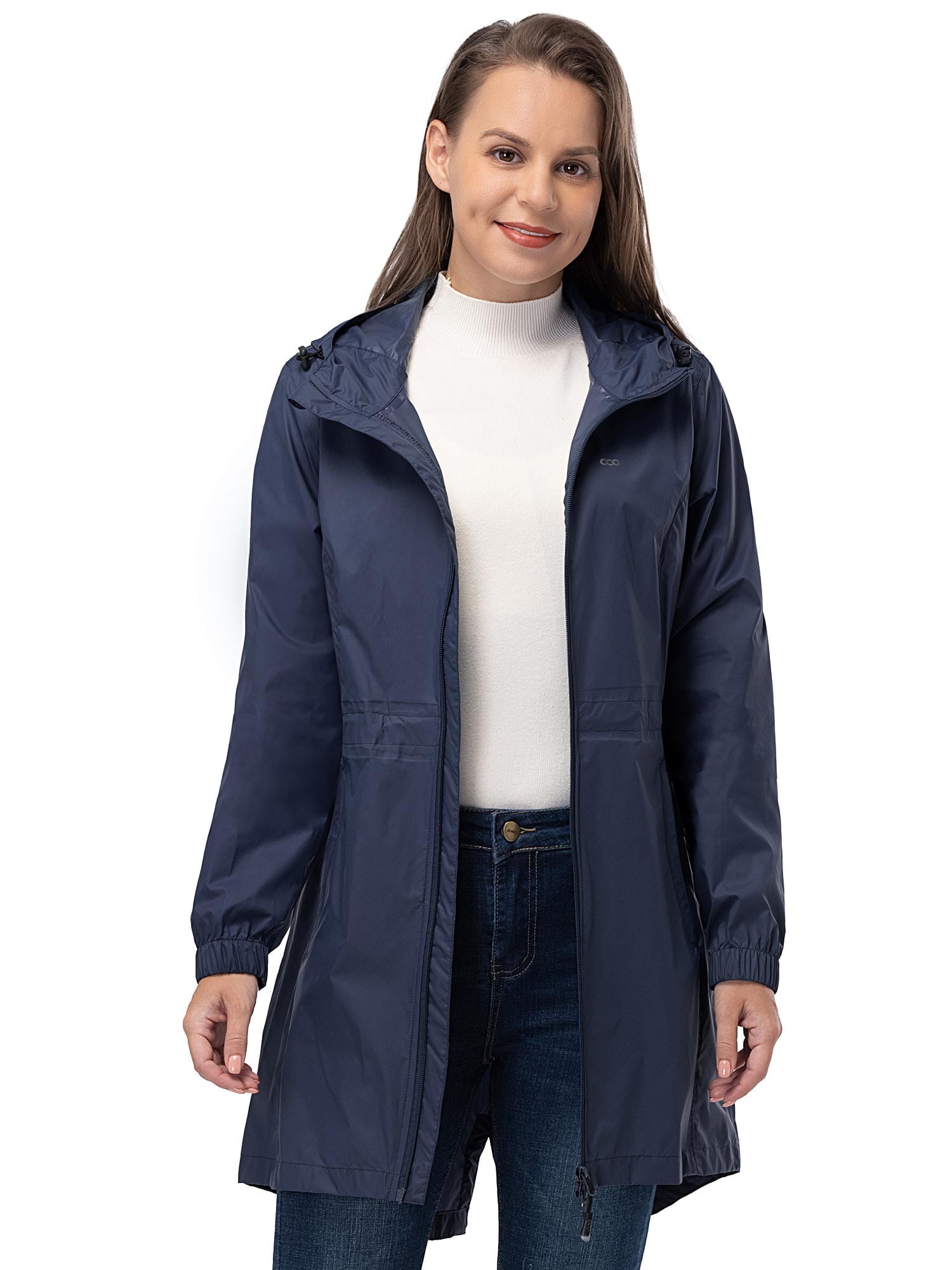 Off Road Ventures Women Lightweight Rain Jacket Waterproof with Hood ...