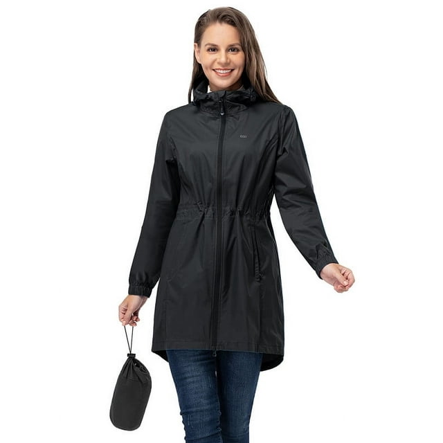 Off Road Ventures Womens Waterproof Rain Jacket Lightweight Packable ...