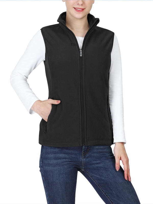 Off Road Ventures Women's Fleece Lined Sleeveless Vest Lightweight Zip ...